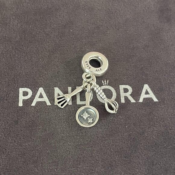 Pandora | Jewelry | Pandora Spatula Frying Pan Whisk Dangle Charm ...